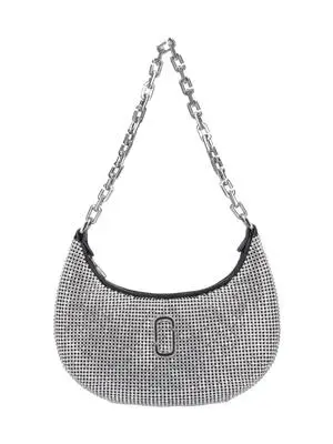 Marc Jacobs Rhinestone Small Curve Shoulder Bag Silver