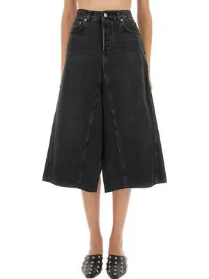 HAIKURE Stacy Midi Skirt - Black