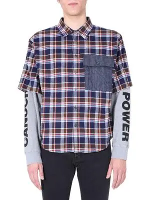 Dsquared2 Shirt With Double Sleeves - Blue