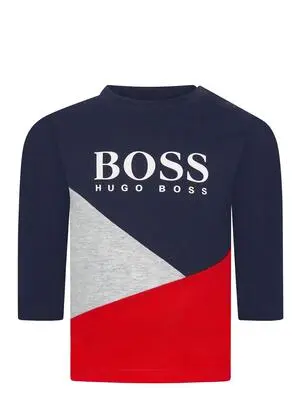 BOSS Long Sleeve Tee Shirt - Blue