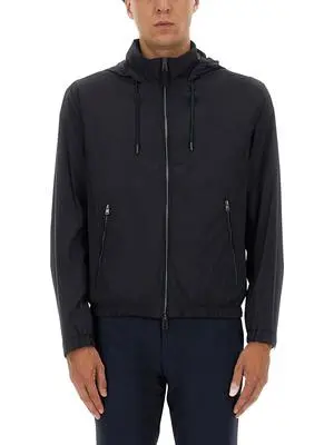 Hugo Boss Water-repellent Windbreaker - Blue