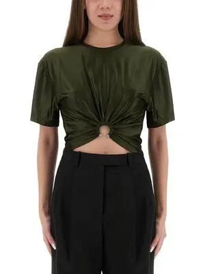 Rabanne Cropped T-shirt - Green