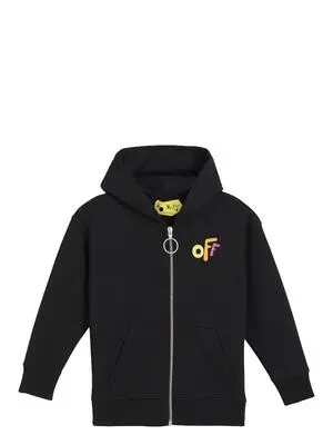 OFF-WHITE Hooded Zip-Up Sweatshirt