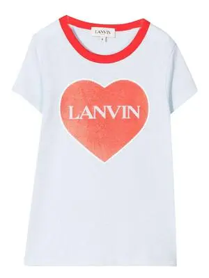 LANVIN T-shirt With Heart - Blue