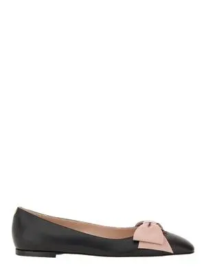 Valentino Garavani Ballerina With Bow Detailing - Black