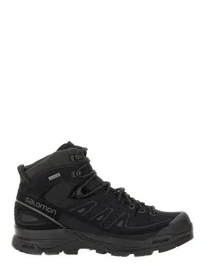 SALOMON X-alp Mid Leather Gore-tex Sneakers - Black