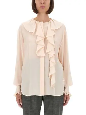 Alexander McQueen Shirt With Ruffles - Pink