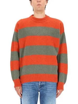 AMISH Striped Wool Pullover - Multicolour