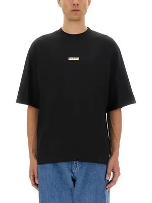 Marni Mini Logo T-shirt - Black