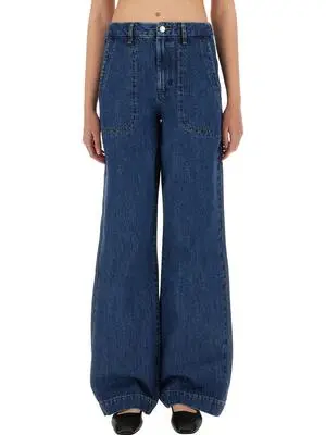 A.p.c. Seaside Wide Leg Jeans - Denim
