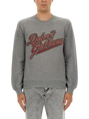 Dolce & Gabbana Jersey With Embroidery - Grey