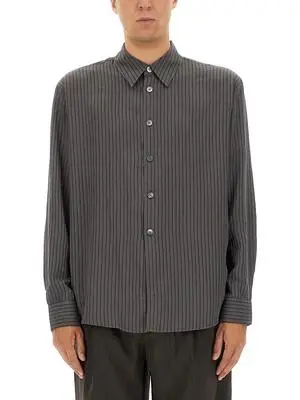 Our Legacy Contrasting Striped Shirt - Grey