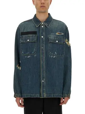 Helmut Lang Denim Uniform Shirt - Blue
