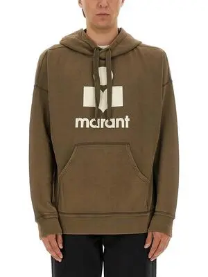 MARANT Sweatshirt With Logo - Brown