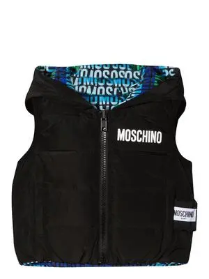 Moschino Reversible Hooded Gilet - Multicolour