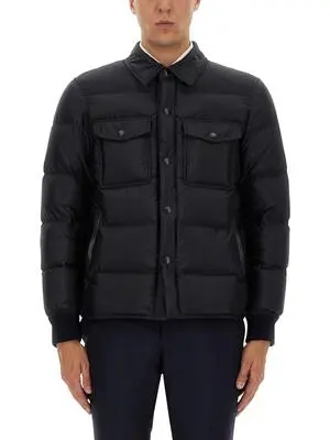 TOM FORD Techno Satin Padded Jacket - Blue