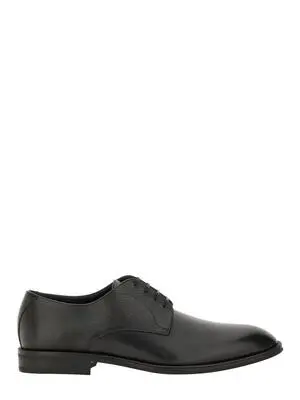 BOSS Leather Derby Loafer - Black