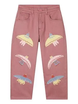 Stella McCartney Printed Straight Leg Trousers - Pink
