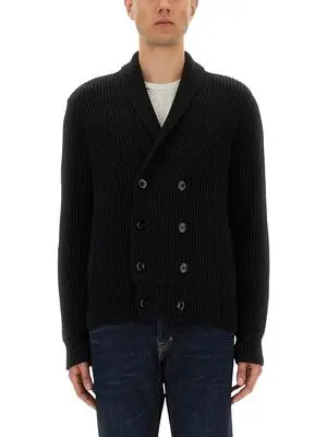 TOM FORD Double-breasted Cardigan - Black