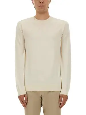 Hugo Boss Regular Fit Wool Sweater - White
