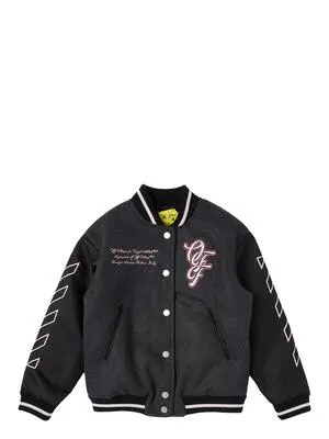 Off-White Varsity Logo Jacket - Grey