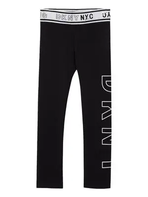 Dkny Leggings Con Stampa - Black
