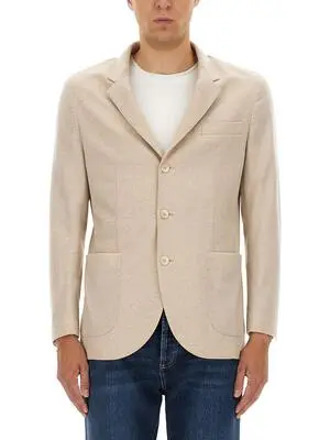 Brunello Cucinelli Cashmere Jersey Jacket - Beige