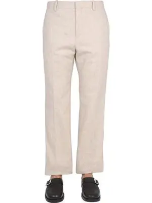 Off-White Slim Fit Trousers - Powder