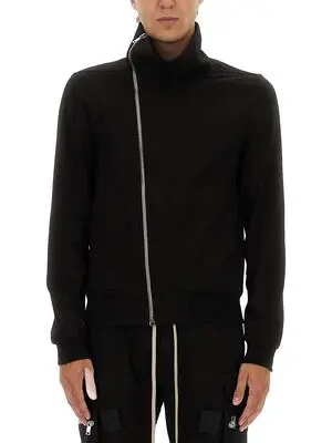 RICK OWENS Asymmetrical Zip-Up Sweatshirt