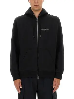 Givenchy Zip-up Hoodie - Black