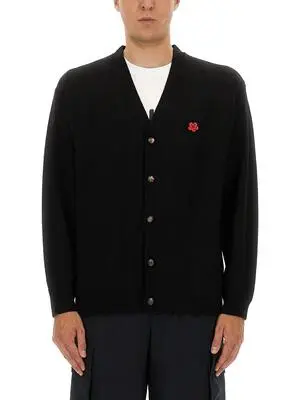 Kenzo Wool Cardigan - Black