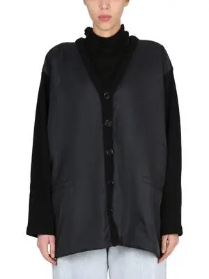 Aspesi V-neck Buttoned Cardigan - Black