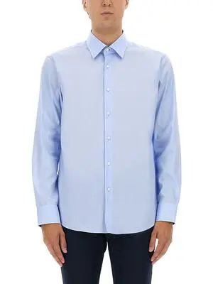 BOSS Poplin Shirt Baby Blue