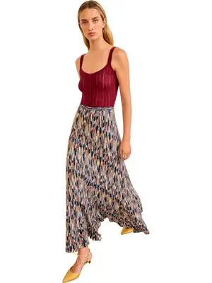 Ulla Johnson Marceline Multicolor Long Skirt - Oasis