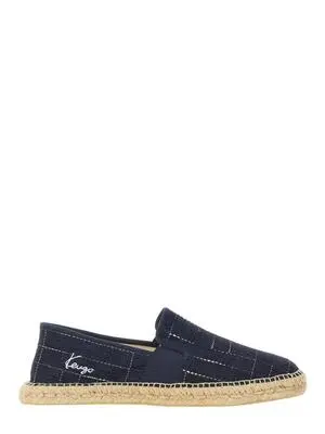Kenzo Logo Embroidered Espadrilles - Denim