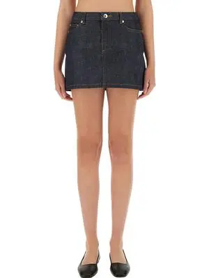 A.p.c. A. P.c. Mini Skirt - Denim