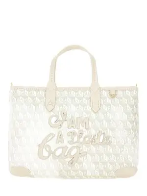 ANYA HINDMARCH XS "I Am A Plastic Bag" Tote Beige
