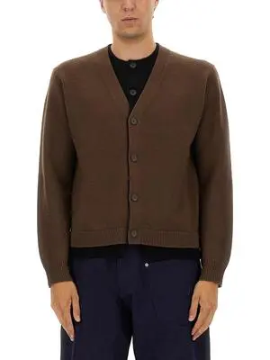 JW Anderson Contrasting Layered Cardigan - Brown