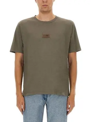 MAISON MARGIELA T-shirt With Logo - Beige