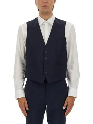 Hugo Slim Fit Vest - Blue