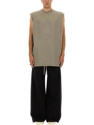 Rick Owens Tarp T" Plush T-shirt - Grey