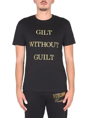 Moschino Guilt Without Guilt" T-shirt - Black