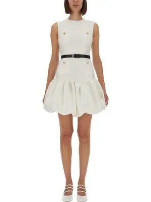 SELF-PORTRAIT Taffeta Mini Dress - Ivory
