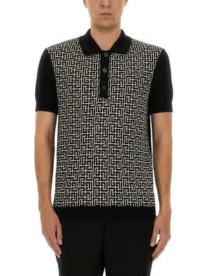 Balmain Monogram Polo - Multicolour