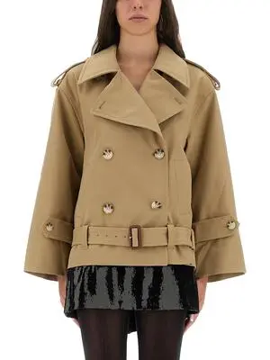 SELF-PORTRAIT Trench Jacket - Beige