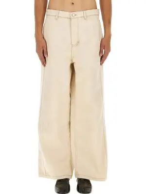 Ami Wide Leg Jeans - Ivory