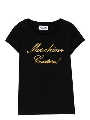 Moschino Short Sleeve Logo T-shirt - Black