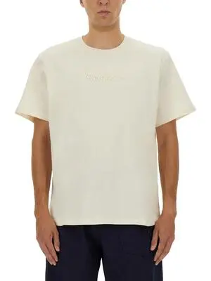 JW Anderson T-shirt With Embroidered Logo - White