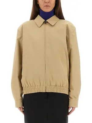 Saint Laurent Cotton Serge Short Jacket - Beige
