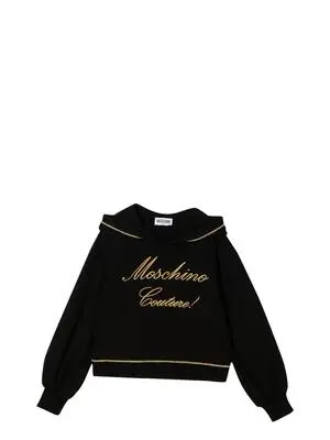 Moschino Logo Hoodie - Black